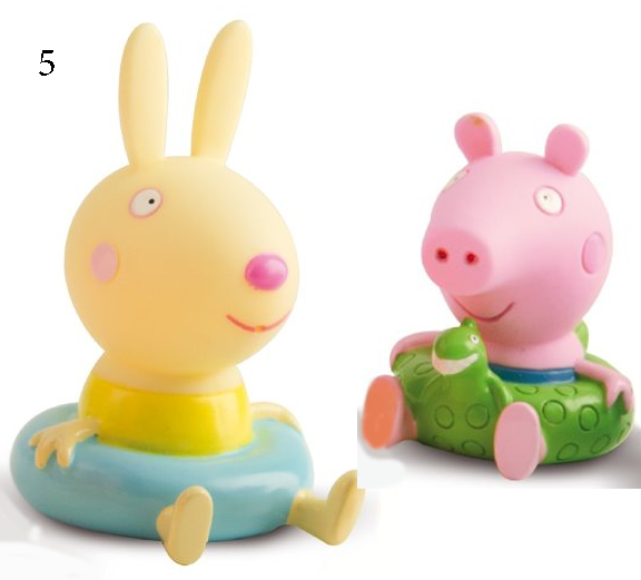 Osta Peppa Pig - Bath Figures - George & Richard Osta Peppa Pig - Bath Figures - George & Richard