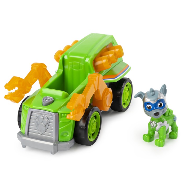 Osta Paw Patrol Mighty Pups Super Paws Deluxe Vehicle Rocky 9208793