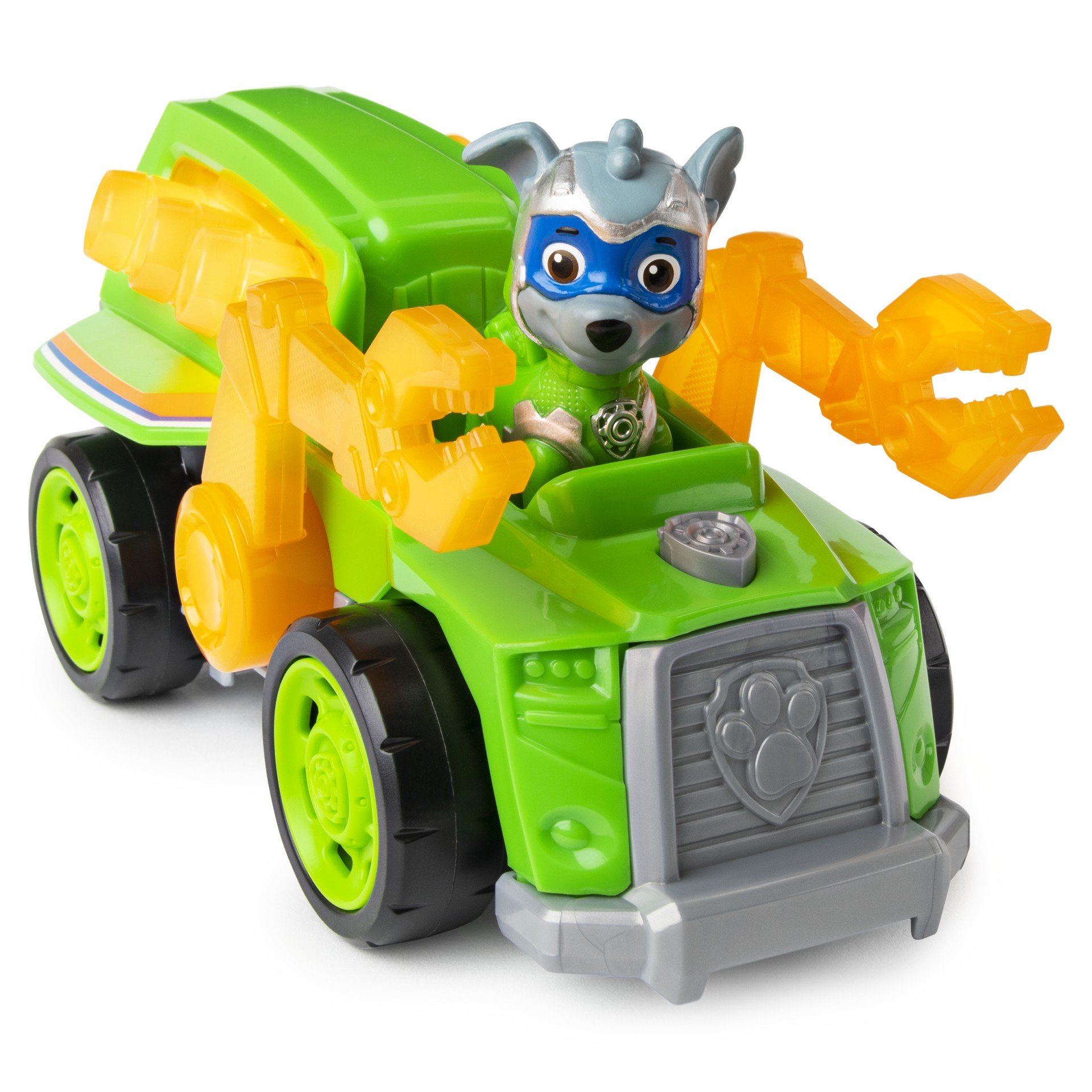 Osta Paw Patrol Mighty Pups Super Paws Deluxe Vehicle Rocky 9208793