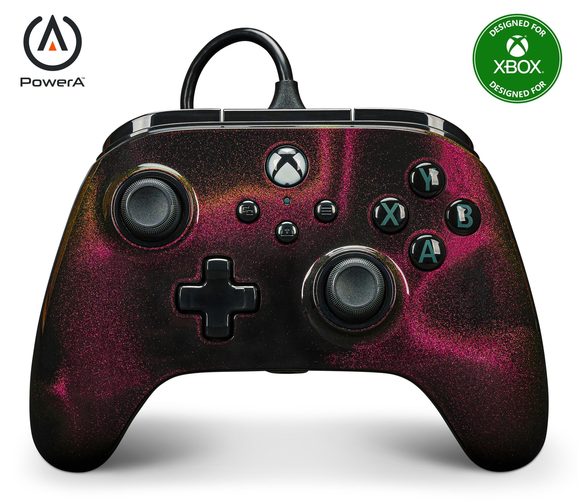 Black enhanced wired controller for xbox one store