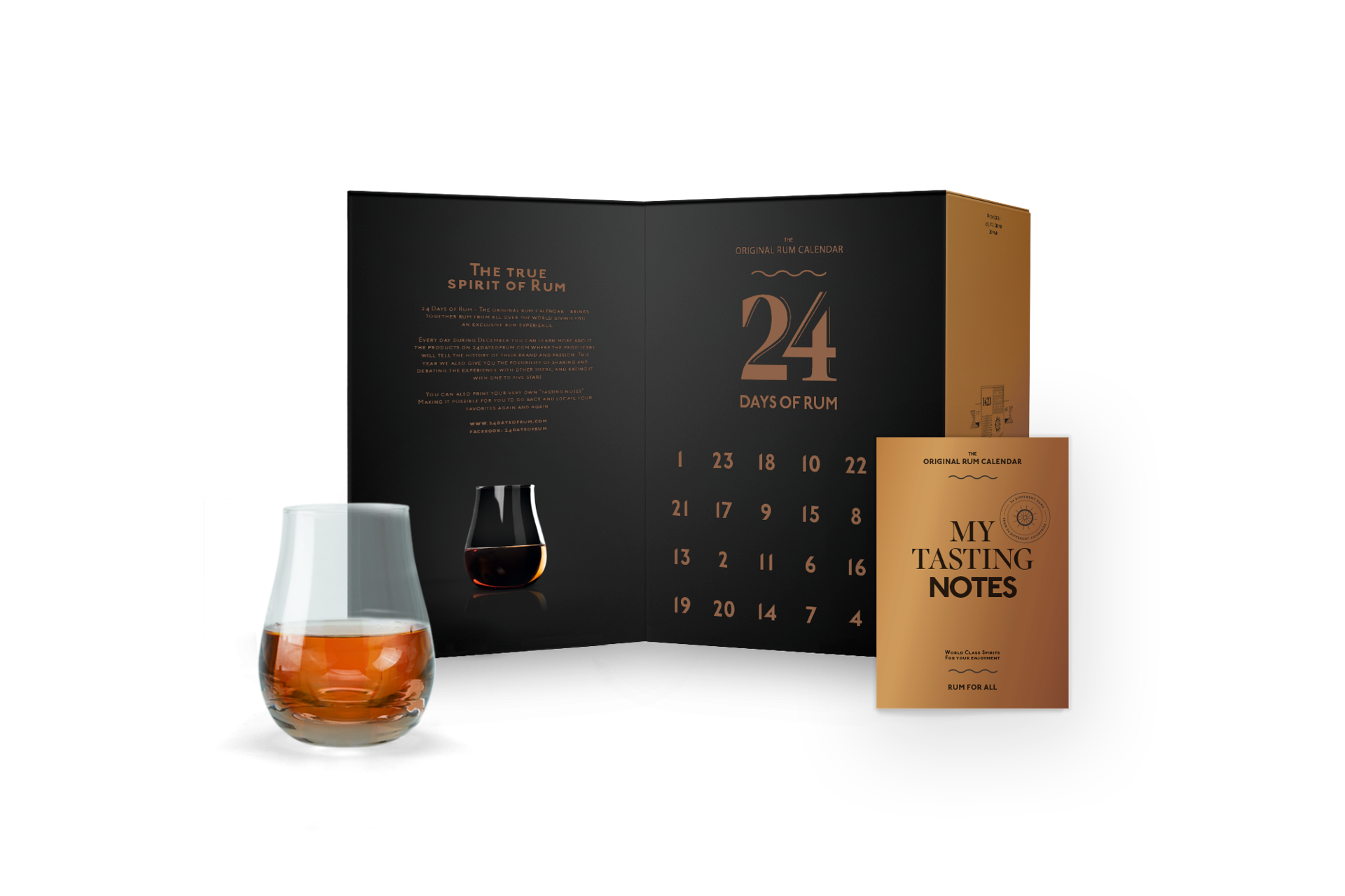 Osta Rom Calendar - 24 Days Of Rum 2018 inkl. Glas