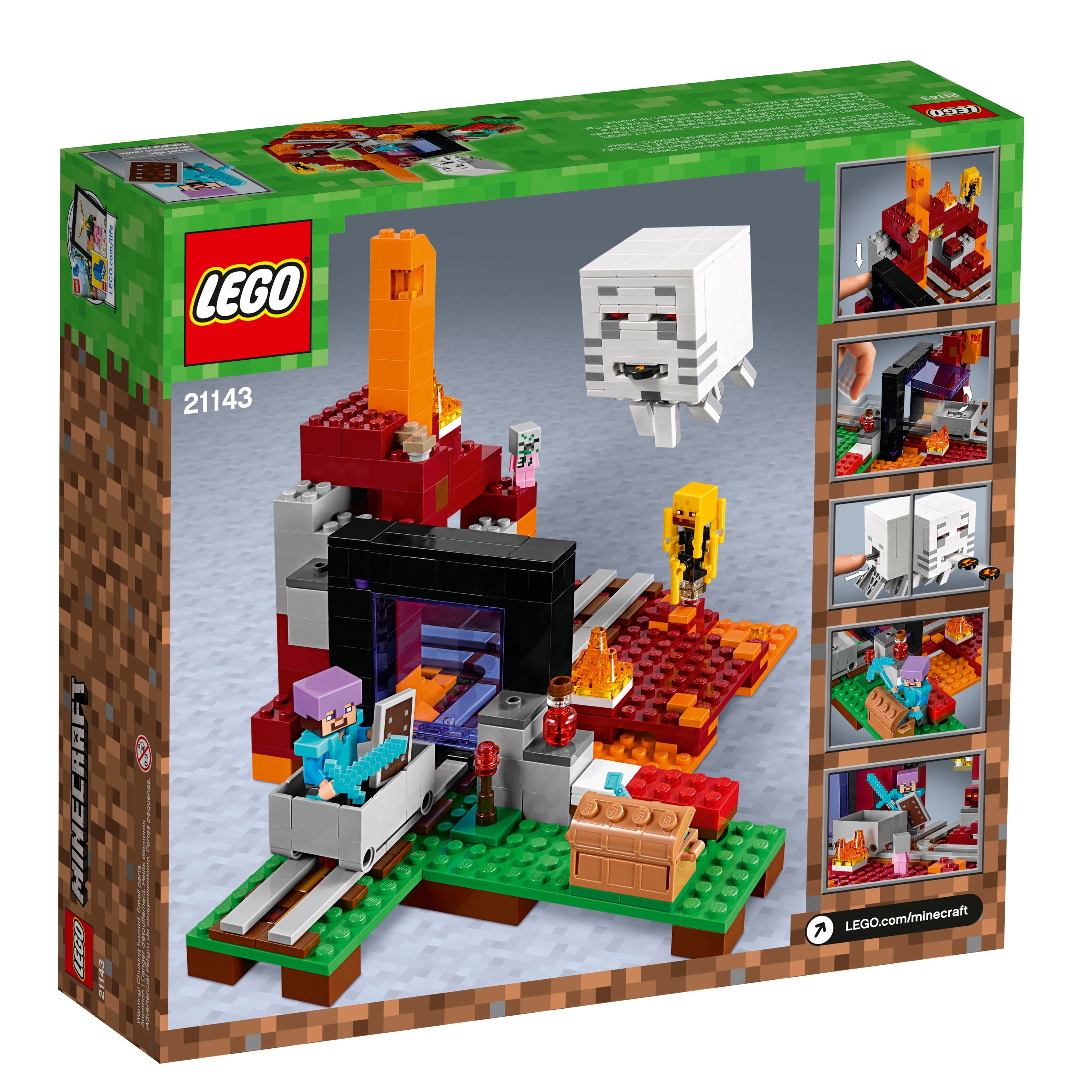 Buy Lego Minecraft The Nether Portal 21143